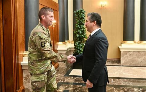 Krg Prime Minister Meets With Maj Gen Joel B Vowell