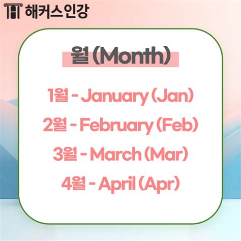 영어 날짜 표기 어떻게 영어달력 월 약자부터 숫자단위까지 정리 네이버 블로그