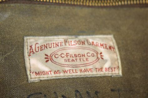Filson Tin Oil Cloth Range Hunting Waxed Jacket Coat Mens Xl