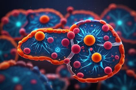 Premium Ai Image Vector Realistic Illustration Of A Cell Under A