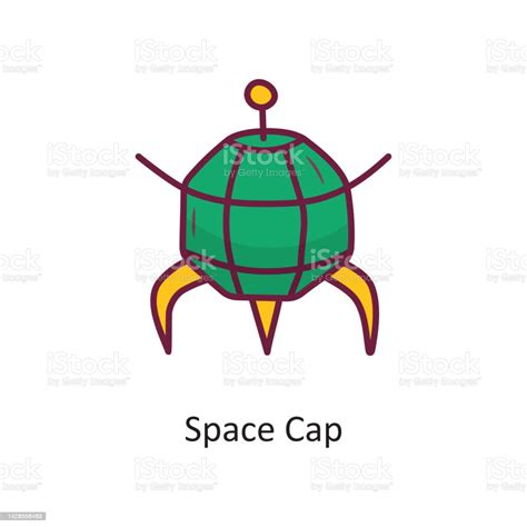 스페이스 캡 벡터 채워진 윤곽선 아이콘 디자인 그림 흰색 배경 Eps 10 파일의 공백 기호 개인 장식품에 대한 스톡 벡터 아트 및 기타 이미지 Istock
