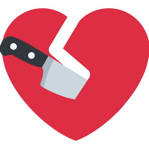 Broken Hearts With Knife