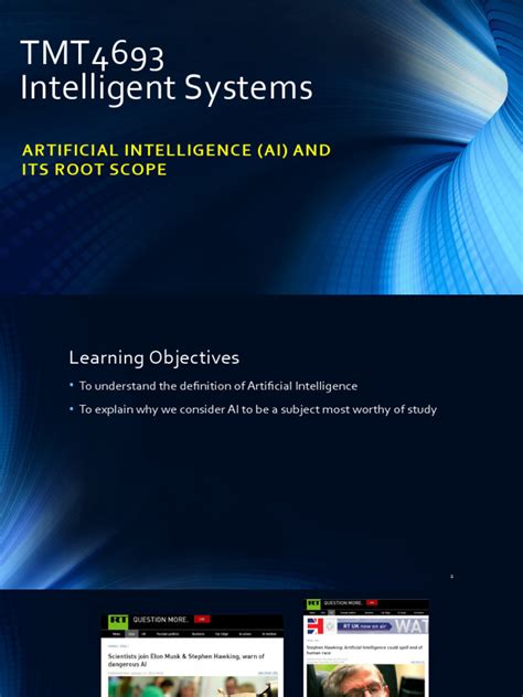 Ai And Its Rootscope Tmt4693 Pdf Artificial Intelligence
