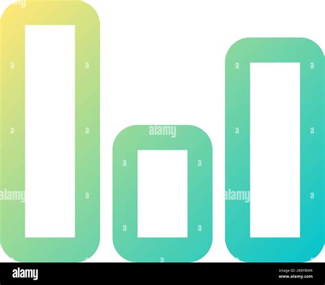 Column Chart Pixel Perfect Gradient Linear Ui Icon Stock Vector Image