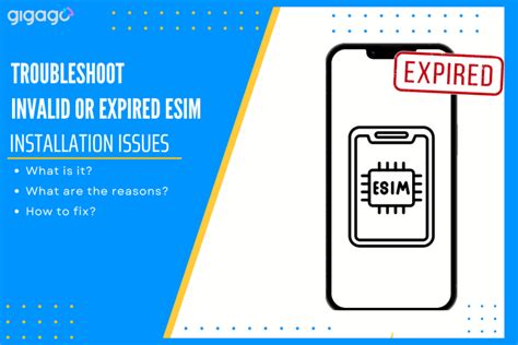 How To Troubleshoot Invalid Or Expired Esim Installation Issues