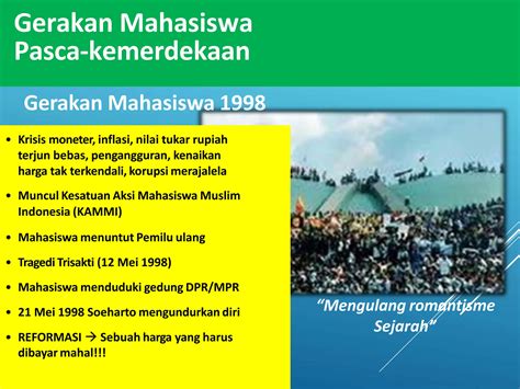 Sejarah Pergerakan Mahasiswa Modern Pptx