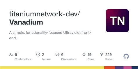 Github Titaniumnetwork Dev Vanadium A Simple Functionality Focused Ultraviolet Front End