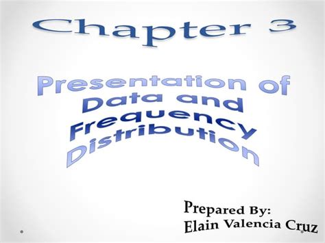 Frequency Distribution Table Ppsx