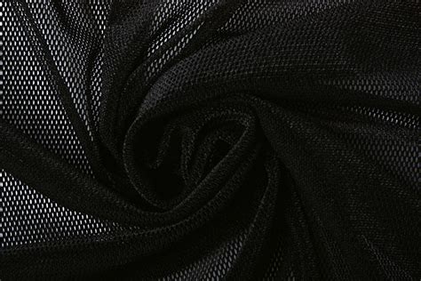 Velours Fine Gauze Black Yes Fabrics