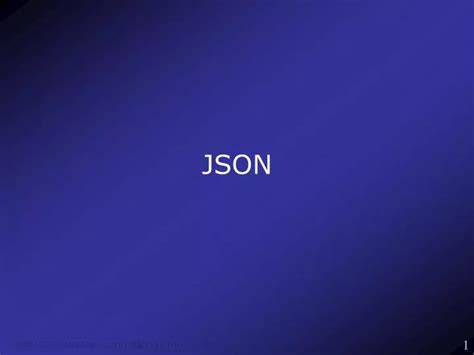 ppt json powerpoint presentation free download id 5093743