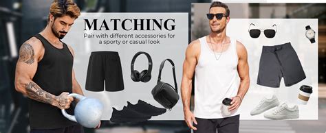 Coofandy Mens Muscle Tank Top Cotton Sleeveless Workout
