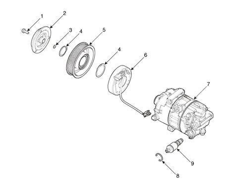 Hyundai Santa Fe Tm Compressor Components And Components Location