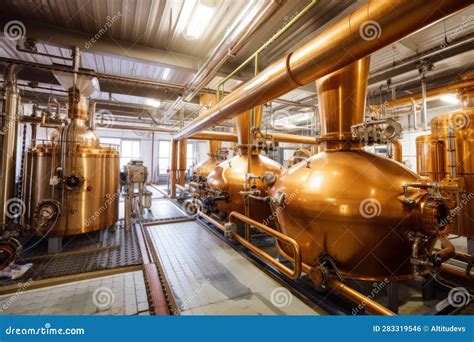 Whisky Distillery Production Process Infographics Vector Illustration