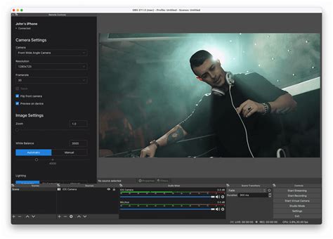 Controls Camera For Obs Studio