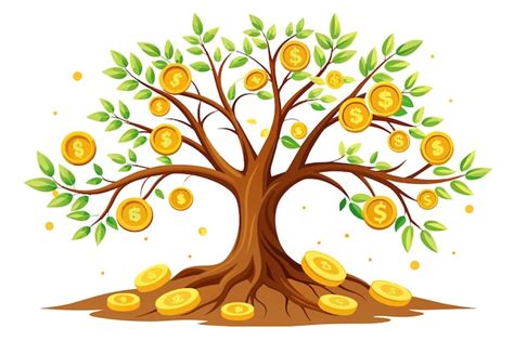 Vetores E Ilustrações De Arvore Dinheiro Desenho Animado Para Download