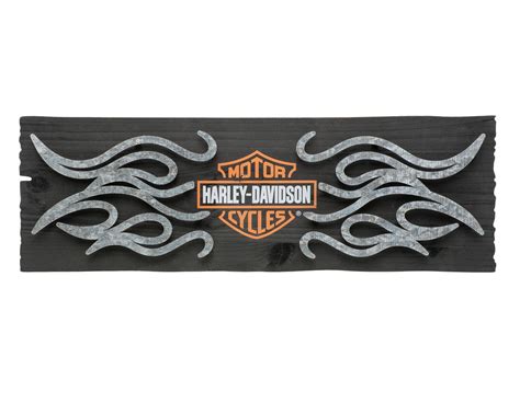 Harley Davidson Pub Sign Bar And Shield Flames At Thunderbike Shop
