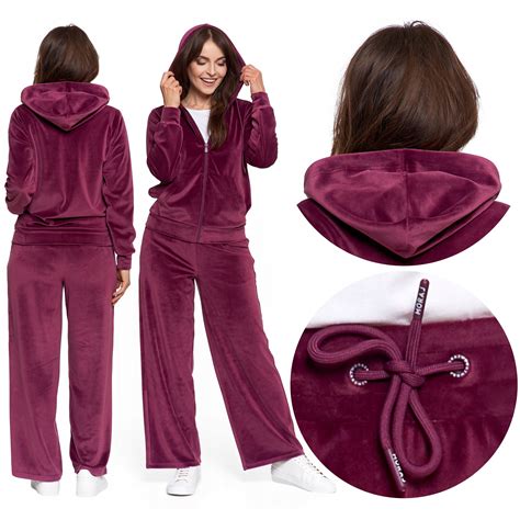 Dresy Damskie Komplet Dresowy Welurowy Spodnie Bluza Damska Moraj R S