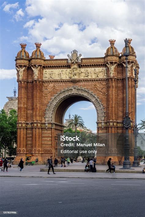 Arc De Triomphe Is A Monument Located In Barcelona Spain It Was