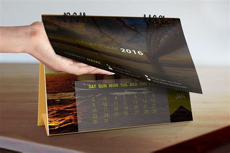 Corporate Office Desk Calendar Mockup On Behance