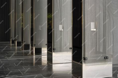 Premium Photo A Row Of Columns With The Number 3 On Them