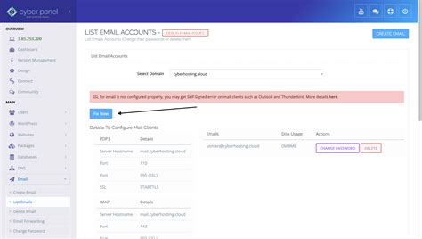 Cannot Send Emails As Via Gmail Ssl Certificate Mismatch Support And Discussion Cyberpanel