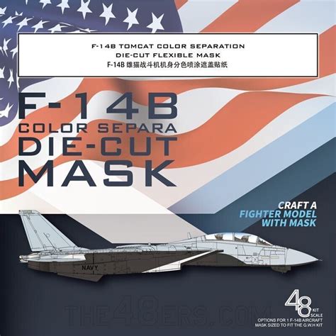 F 14b Tomcat Color Separation Die Cut Flexible Mask For Accurate