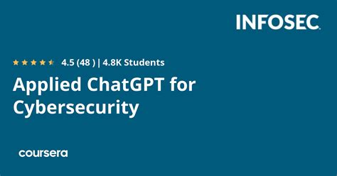 Applied Chatgpt For Cybersecurity Coursya