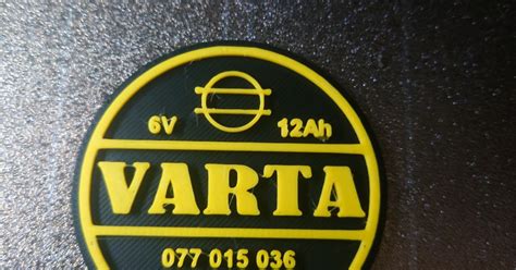 Old Varta Logo By Hyblma Download Free Stl Model