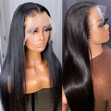 40 Inch 13x6 Hd Lace Frontal Wig Straight Lace Front Human Hair Wigs B