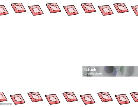 석영 만화 크리스탈은 원활한 국경 패턴을 낙서합니다 크리스탈 마법 장식 아늑한 보헤미안 공예 엽서 또는 배너 모의 편지 형식 장식 배경 텍스처 타일 텍스트 공간 0명에 대한