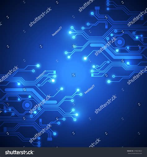 Circuit Board Vector Background Stock Vector Royalty Free 270824822 Shutterstock