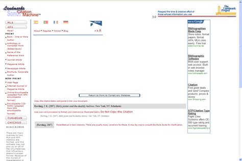 Online Citation Programs