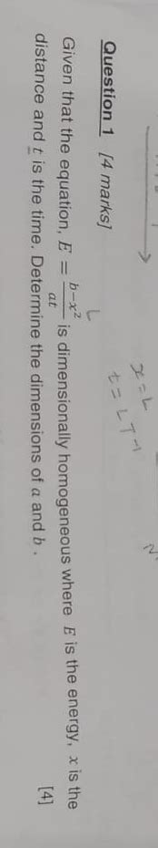 solved question 1 [4 ﻿marks]given that the equation