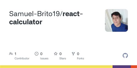 Github Samuel Brito19 React Calculator