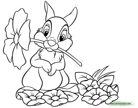 Bambi And Thumper Coloring Pages