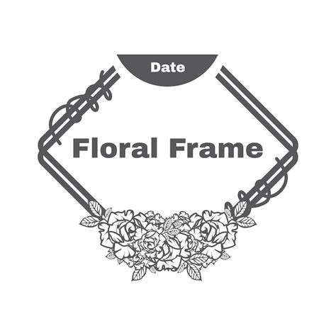 Premium Vector Floral Frame Design Vector