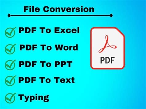 Pdf To Wordexceltext Conversion Upwork