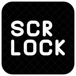 Scroll Lock Key Icon Download In Glyph Style