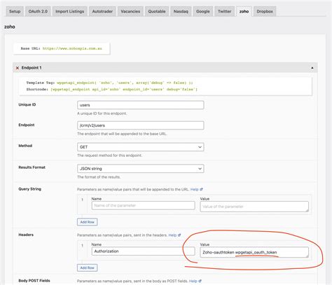 Grant Type Authorization Code Wpgetapi
