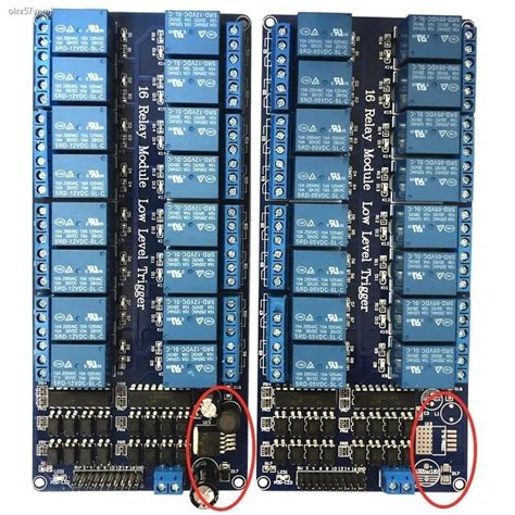 Cod 16 Way 5v 12v Relay Module Relay Control Board With Optocoupler Protection With Lm2576