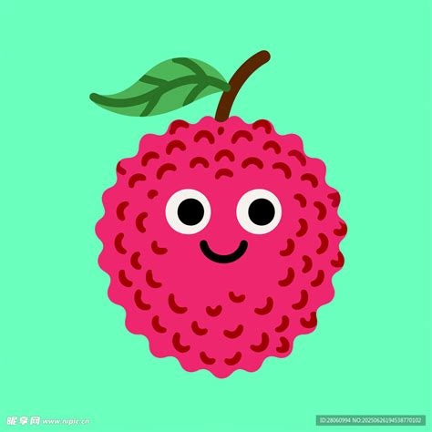 荔枝 卡通形象 Ai免扣设计图 卡通设计 广告设计 设计图库 昵图网