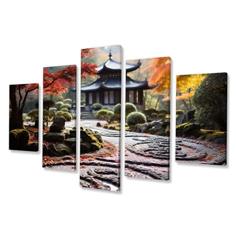 Designart Japon Art Zen Garden Serenity Iii Japan Art Multipanel