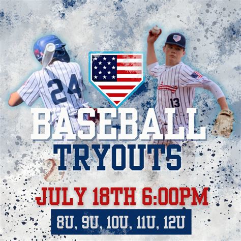 2025 8u 12u Baseball Tryouts Academy