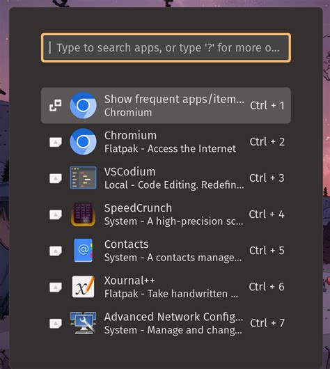 Option In Settings To Show Frequent Appsitems Until You Start Typing · Issue 158 · Pop Os