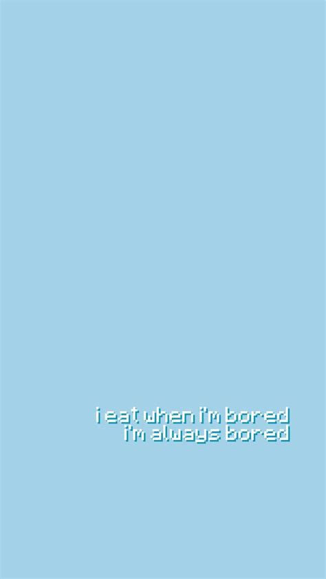Download Pastel Blue Bored Quote Wallpaper Wallpapers Com