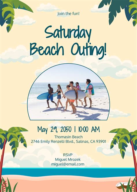 Free Beach Templates To Edit Online