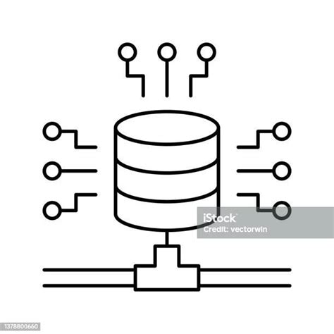 전자 연결 디지털 처리 라인 아이콘 벡터 일러스트레이션 다운로드에 대한 스톡 벡터 아트 및 기타 이미지 다운로드 데이터 배경 주제 Istock