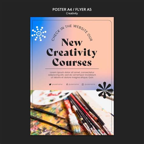 Free Psd Duo Tone Creativity Template