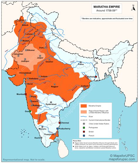 Maratha Empire Map History Peak Extent And Key Facts