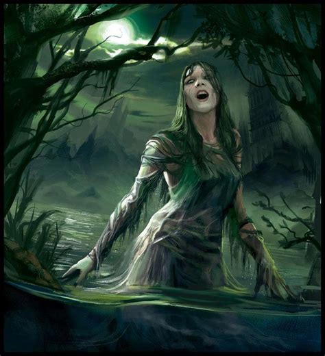 Swamps Lady Art Mythical Creatures Mythological Creatures Rusalka